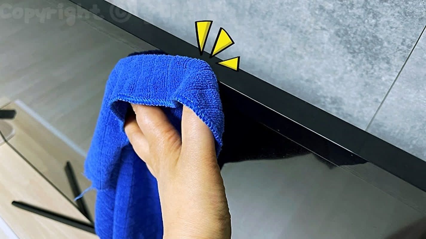 هل يتم حل هذه المشكلة عن طريق مسح التلفاز بالشطف!؟