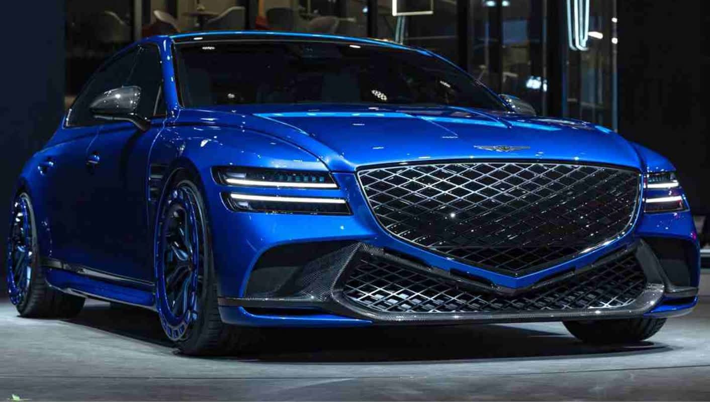 “Yongdal Blue is like this again?!” Genesis G80 EV Magma ‘Acme Blue’