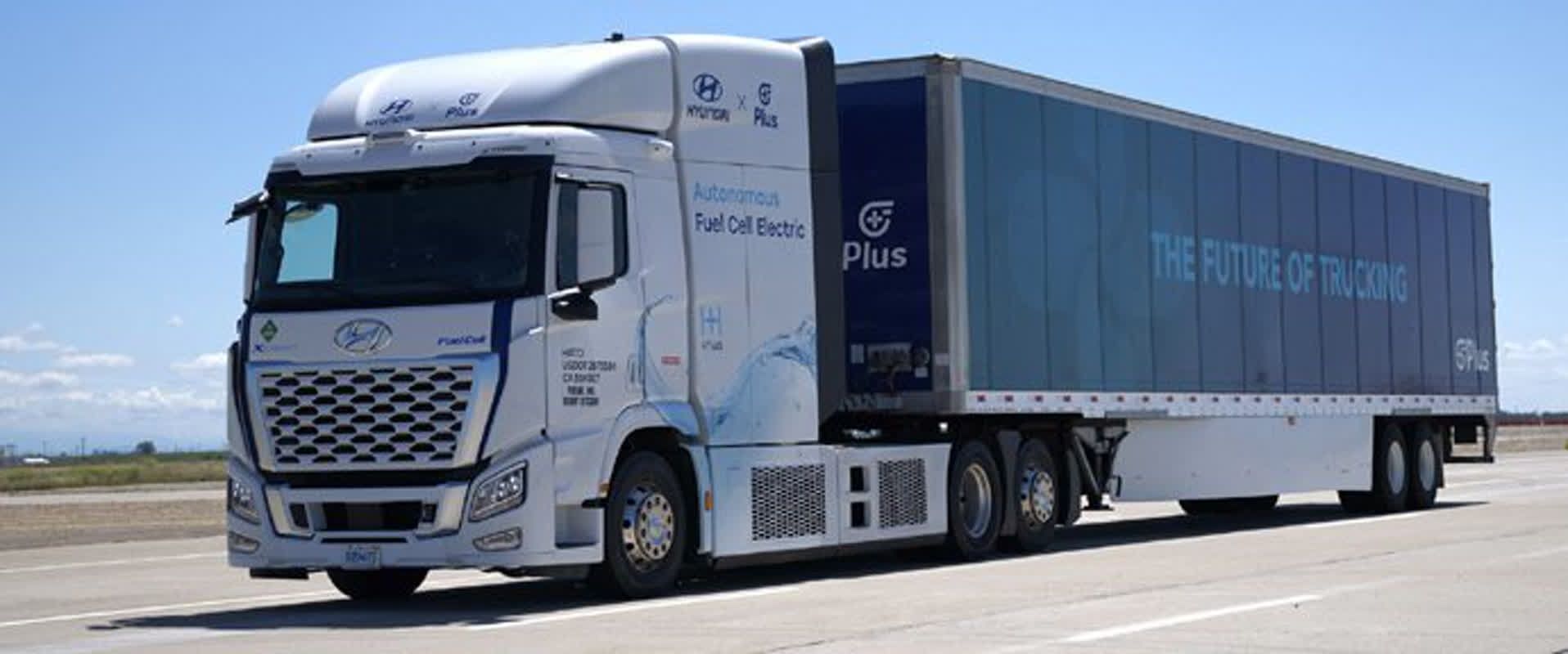 現代自動車、米国初レベル4自律走行クラス8 FCEV電気トラック公開