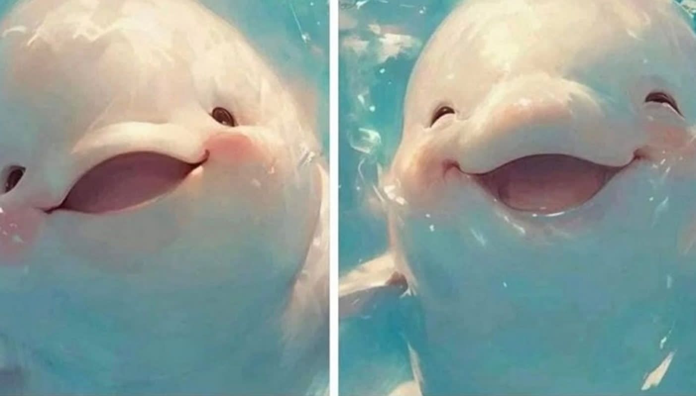"When I first saw baby Beluga smiling so brightly, I thought she was an ...
