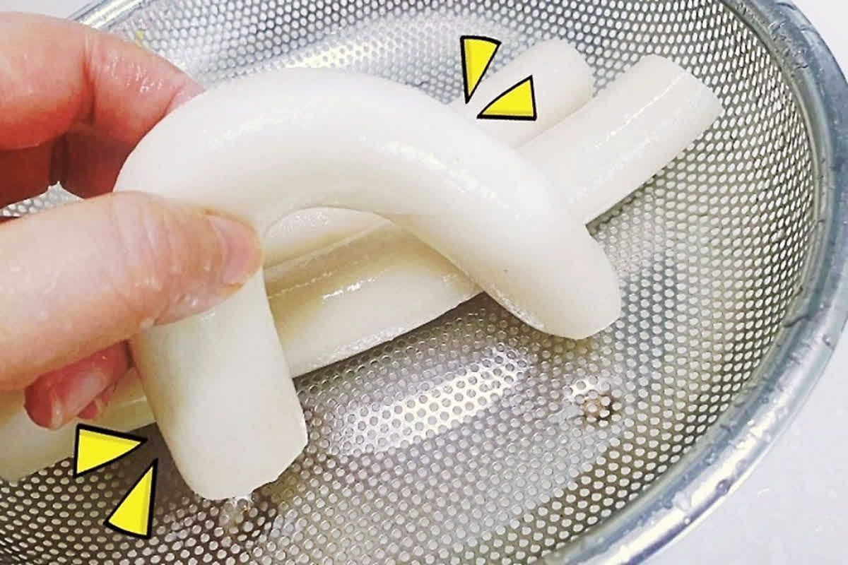 Please defrost frozen rice cakes like this! It's amazing, just like it ...